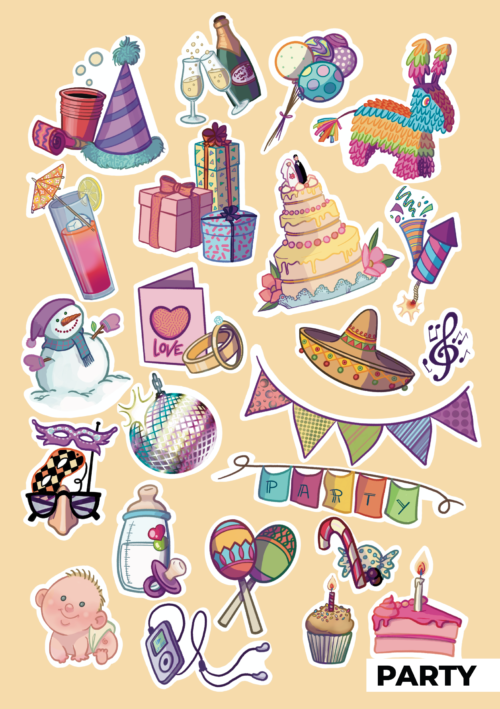 Oferta PACK 5 STICKERS · Promoción | Recuerding